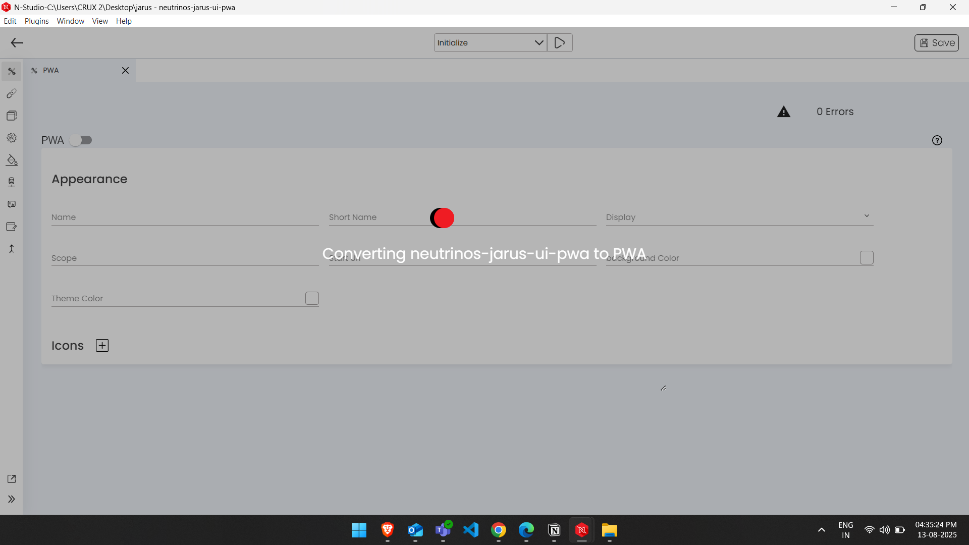 Can I convert a web application UI (built in a studio) into a mobile ...
